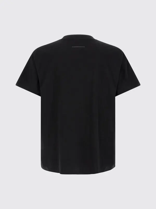 MAISON MARGIELA Printed Cotton T-shirt - Black