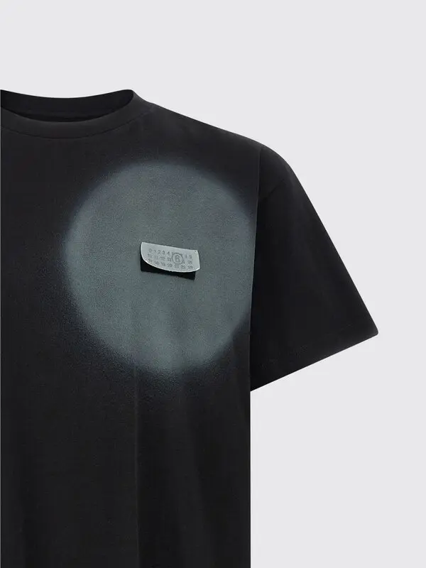 MAISON MARGIELA Printed Cotton T-shirt - Black