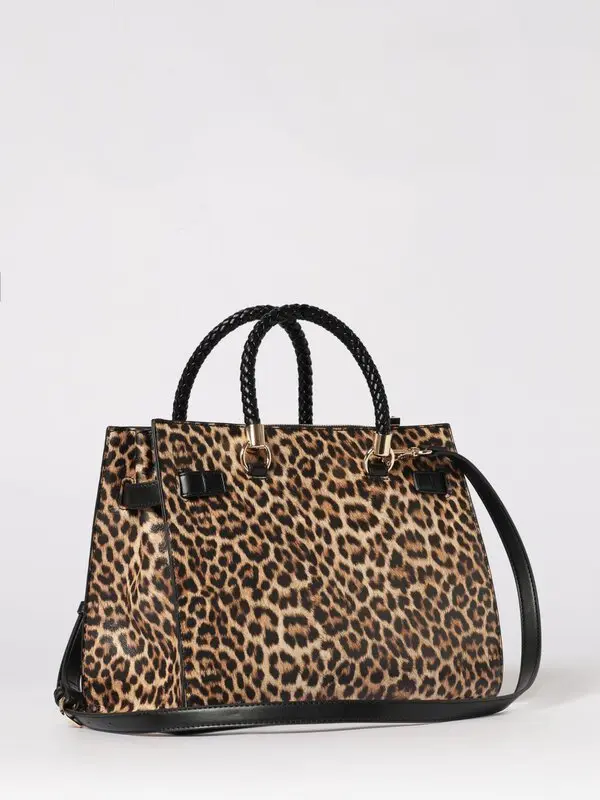 Liu Jo Manh Animalier Print Faux Leather Handbag