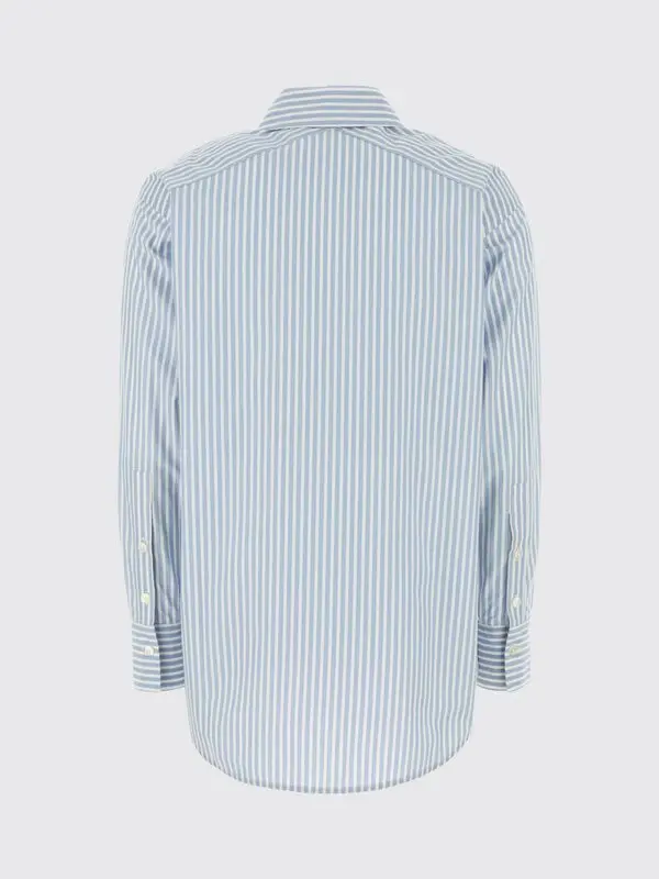 Woolrich Striped Button-up Shirt - Gnawed Blue