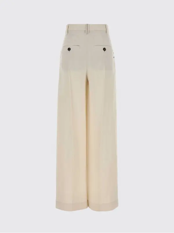 Brunello Cucinelli Wide Leg Tailored Pants - Beige