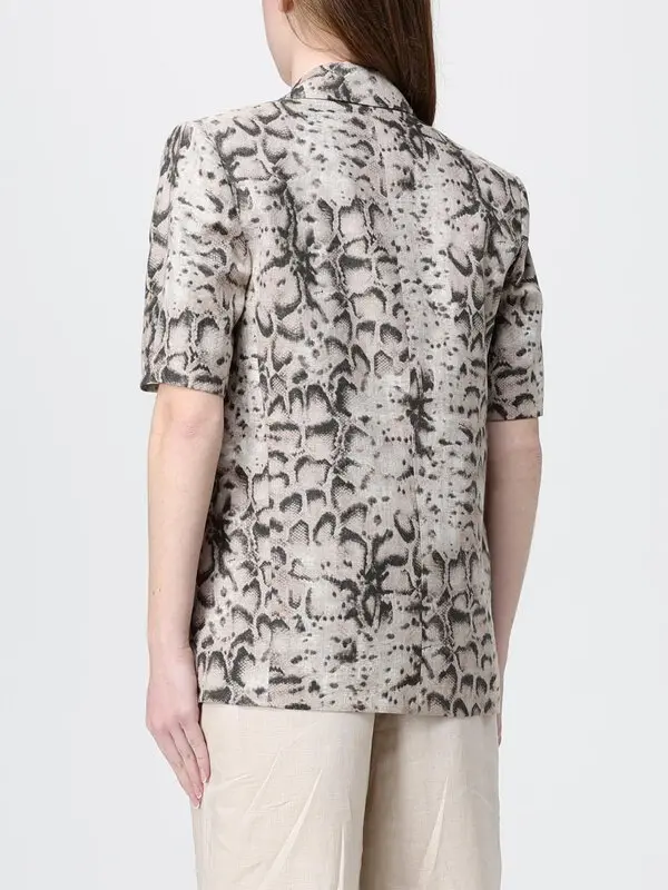 Pinko Short Sleeve Snake Print Blazer
