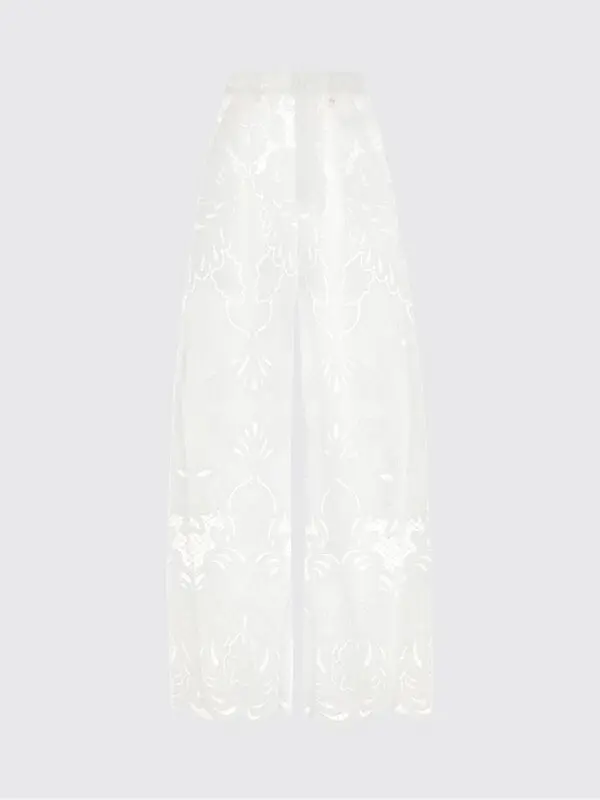 Giuseppe Di Morabito Sangallo Lace Wide Leg Trousers