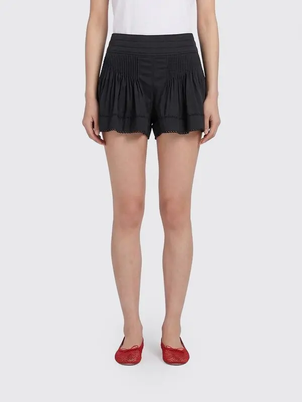 Isabel Marant Étoile Cybila Cotton Shorts - Black