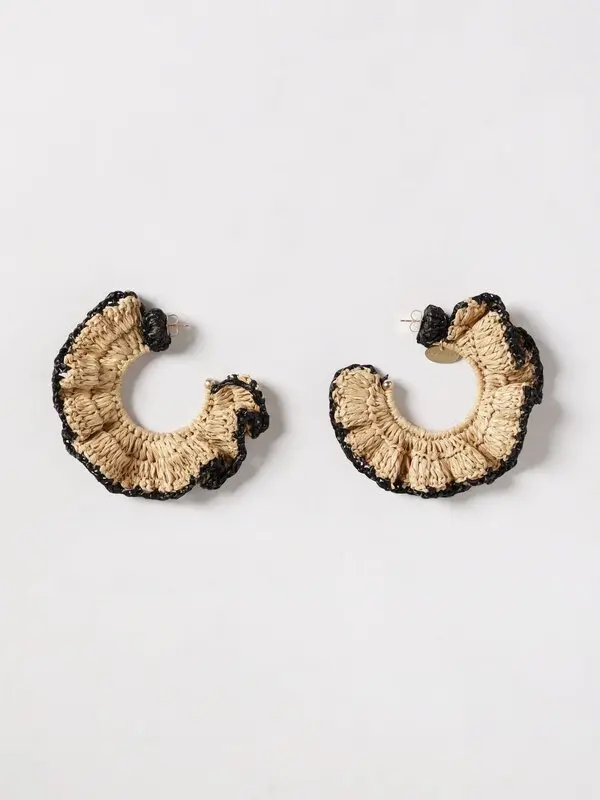 Liviana Conti Hoop Earrings - Natural