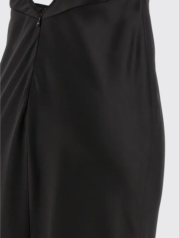 Elisabetta Franchi Satin Gown - Black