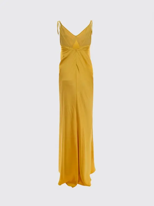 Elisabetta Franchi Satin Gown - Yellow