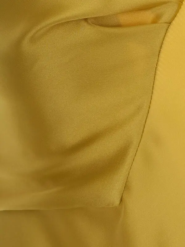Elisabetta Franchi Satin Gown - Yellow
