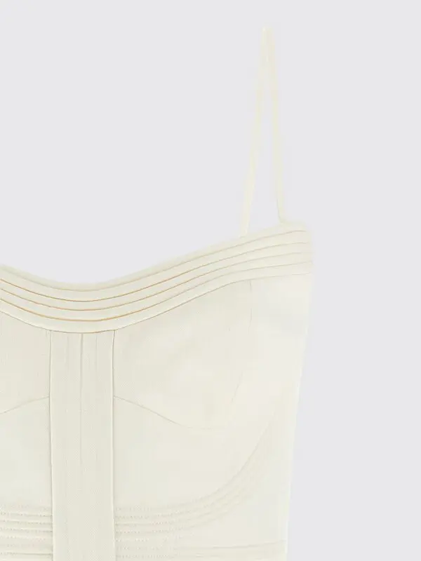 Zimmermann Cotton Corset Mini Dress - White