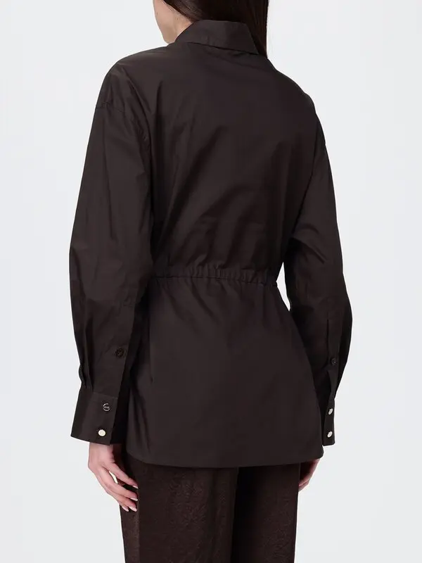 Liu Jo Shirt With Drawstring Detail - Brown