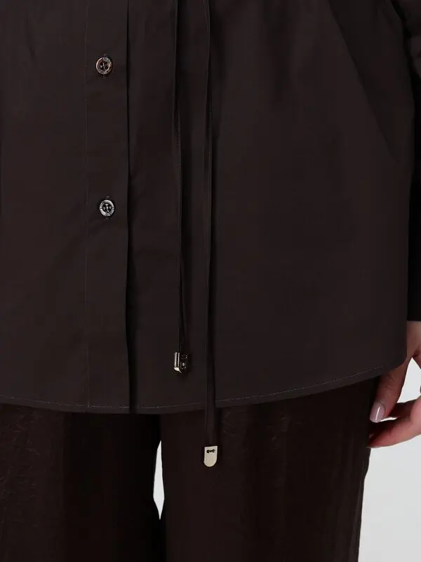 Liu Jo Shirt With Drawstring Detail - Brown