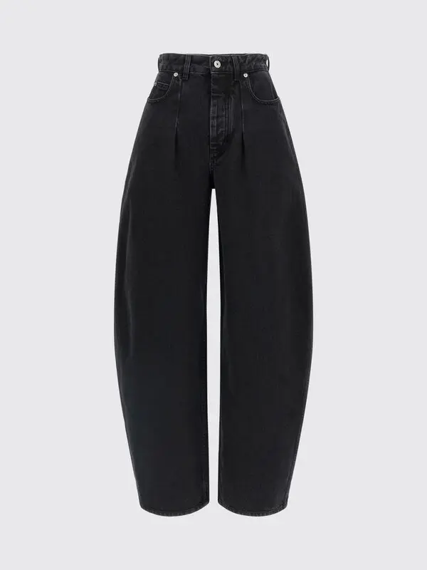 Jacquemus Baggy Cotton Denim Jeans - Black