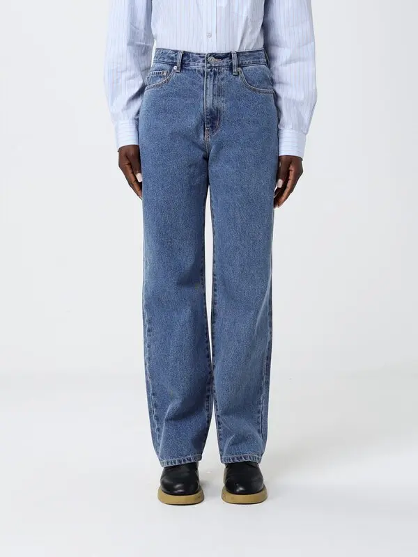DUNST Straight Cotton Denim Jeans - Blue