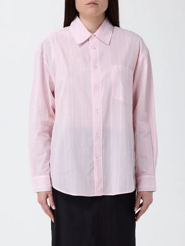 DUNST Striped Shirt - Pink