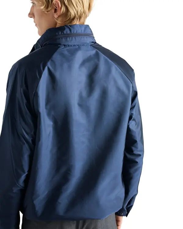 Prada Hooded Re-nylon Jacket - Blue