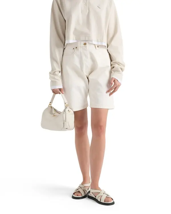 Prada Antiqued Leather Sandals - Neutral