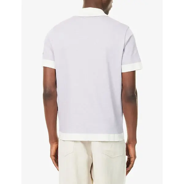 Paul Smith Embroidered-logo Contrasting-trim Knit Polo Shirt