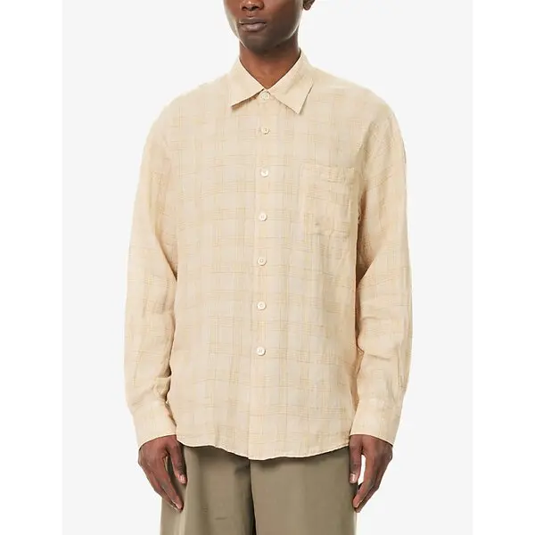 Our Legacy Above Check Linen Shirt