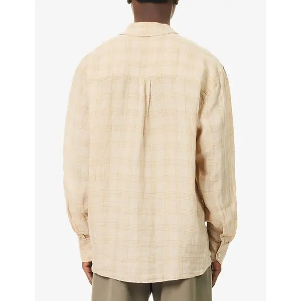 Our Legacy Above Check Linen Shirt