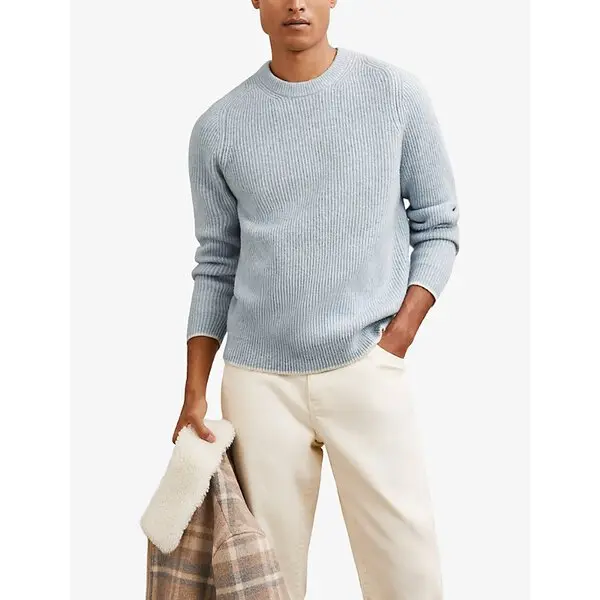 REISS Crammond Brushed-knit Jumper