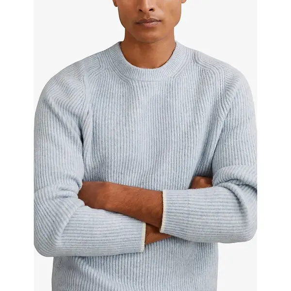 REISS Crammond Brushed-knit Jumper