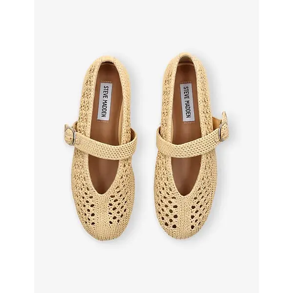 Steve Madden Alara Woven Ballet Flats - Beige