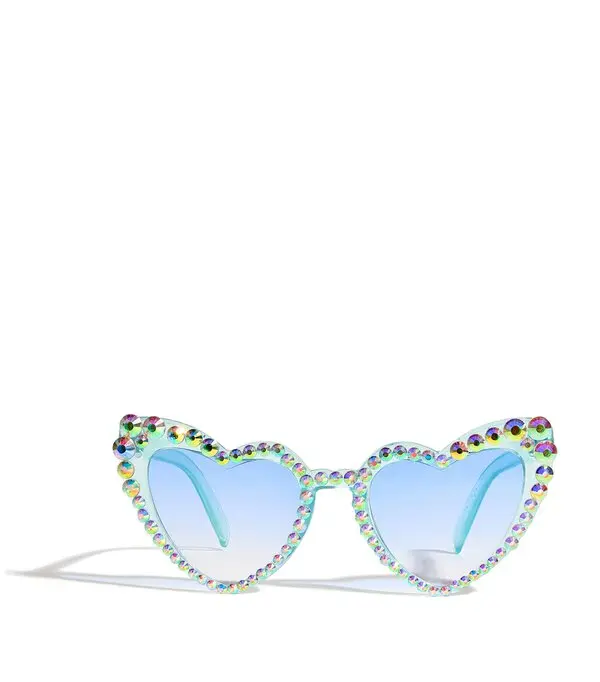 MARLO Embellished Luna Heart Sunglasses