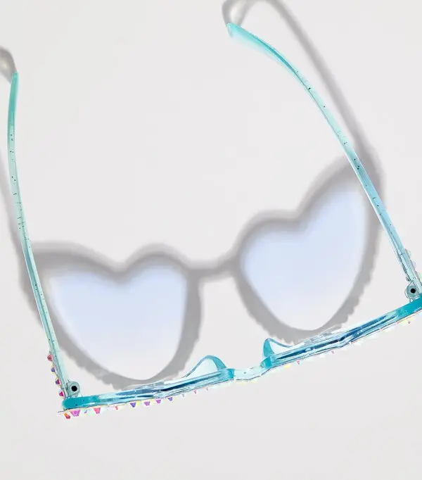 MARLO Embellished Luna Heart Sunglasses