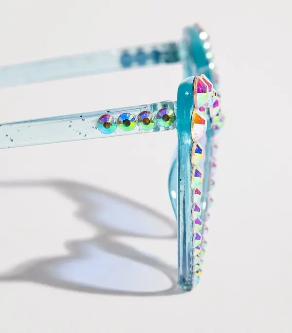 MARLO Embellished Luna Heart Sunglasses