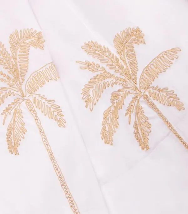 Staud Embroidered Wells Midi Dress