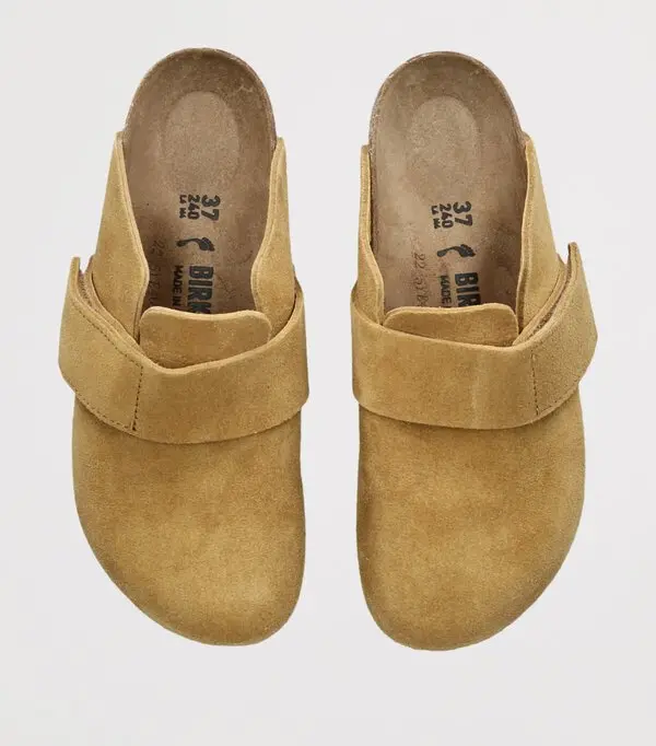 BIRKENSTOCK Suede Loma Clogs - Beige