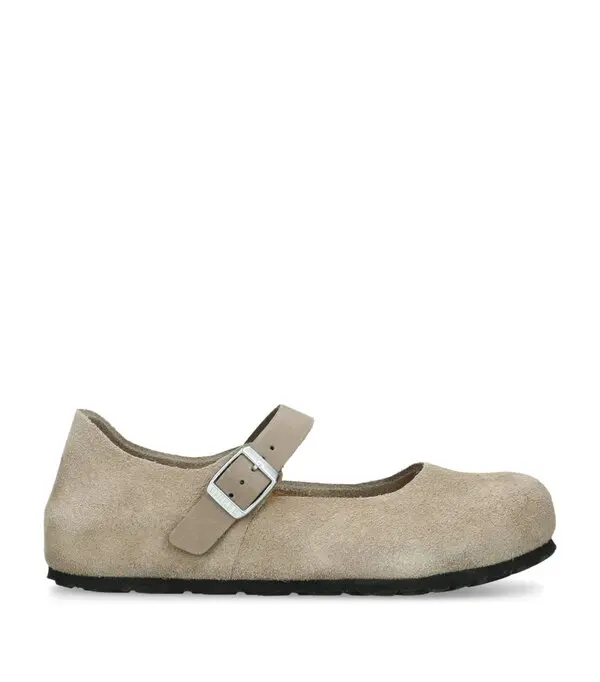 BIRKENSTOCK Suede Mantova Mary Jane Sandals - Brown