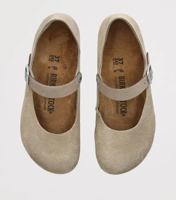 BIRKENSTOCK Suede Mantova Mary Jane Sandals - Brown