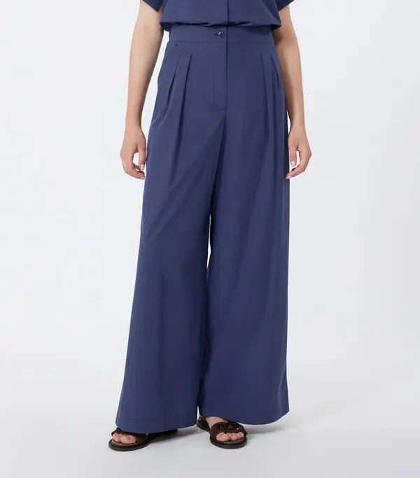Max Mara Grain De Poudre Pleated Trousers
