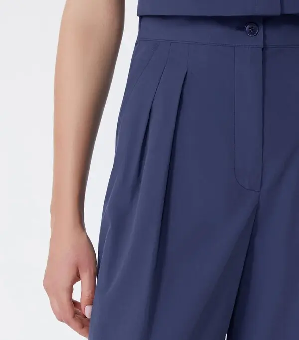 Max Mara Grain De Poudre Pleated Trousers