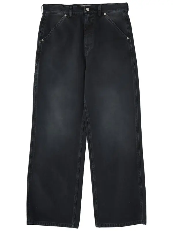 Marni Jeans With Logo Appliqu - Black
