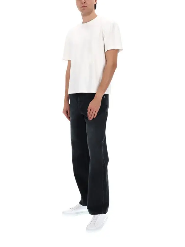 Marni Jeans With Logo Appliqu - Black