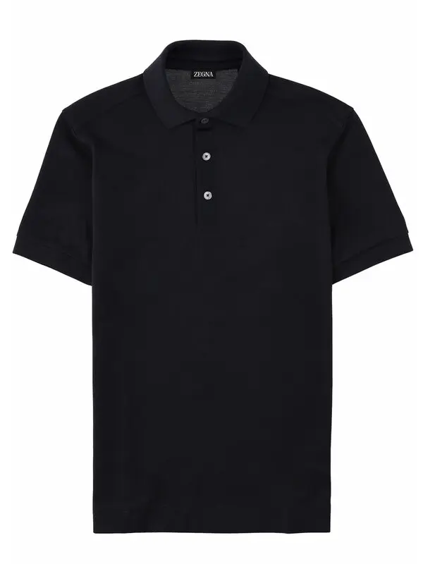 Zegna Polo In Cotone E Seta