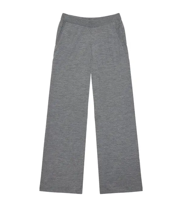 ANINE BING Wool-cashmere Knitted Adley Trousers