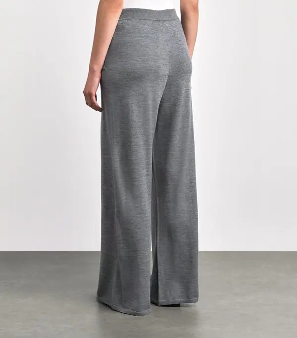 ANINE BING Wool-cashmere Knitted Adley Trousers