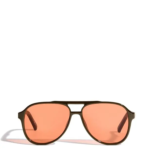 Le Specs Tragic Magic Aviator Sunglasses - Green
