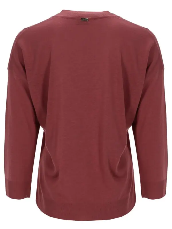 Herno Maglia In Glam Knit Effect - Red