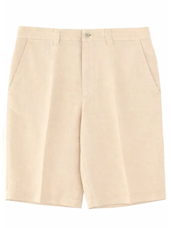 120% Lino Shorts In Lino - Beige