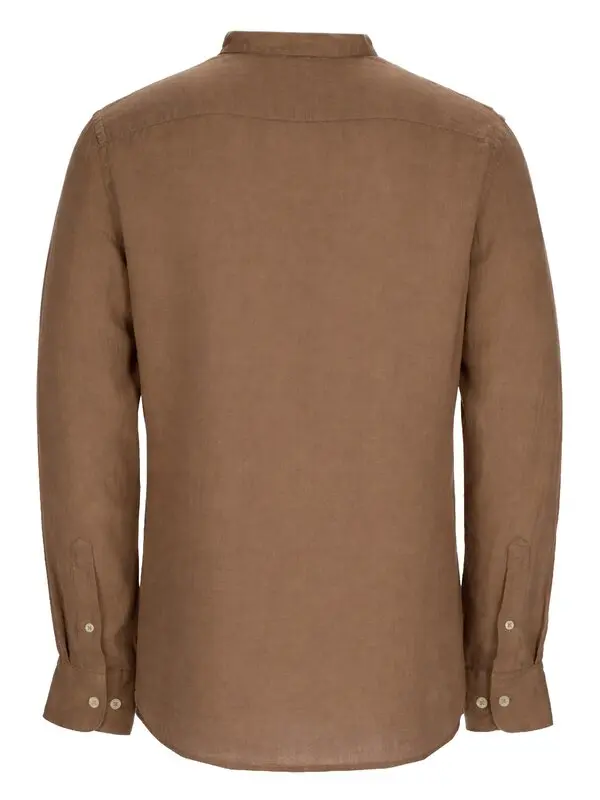 120% Lino Linen Shirt - Brown