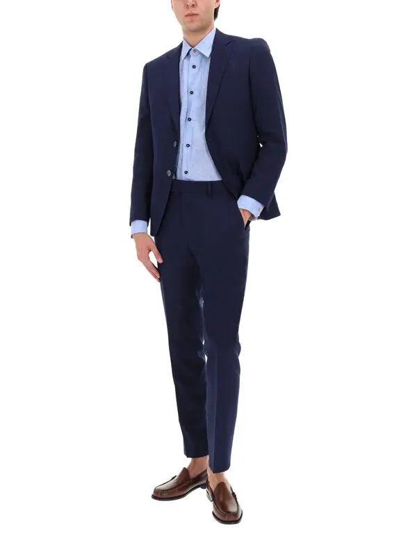 BOSS Two-piece Suit With Pattern - Blue