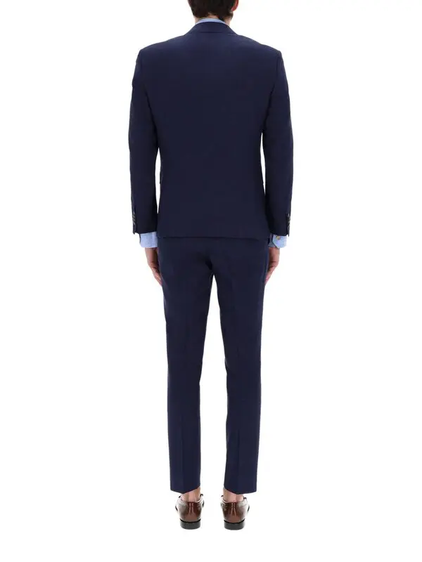 BOSS Two-piece Suit With Pattern - Blue
