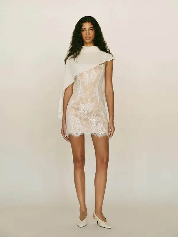 REFORMATION Dorinda Lace Mini Dress
