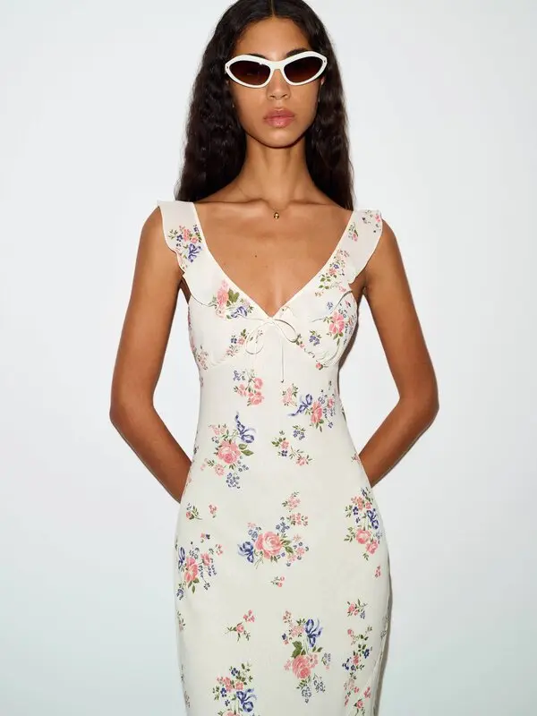 REFORMATION Teleia Dress - Ivory