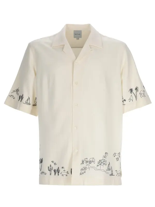 Paul Smith Embroidered Shirt - Ivory