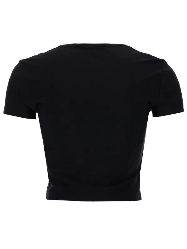 Versace T-shirt Crop With Logo